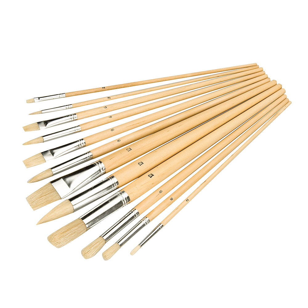 Penslar typ konstnär för precision, olika spetsar, 12-Pack